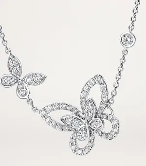 Graff Gold And Diamond Butterfly Necklace