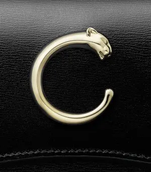 Cartier Leather Panthère De Wallet - Black