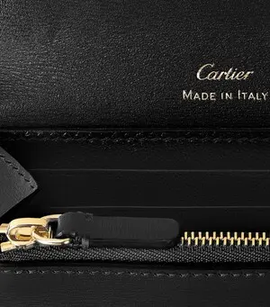 Cartier Leather Panthère De Wallet - Black