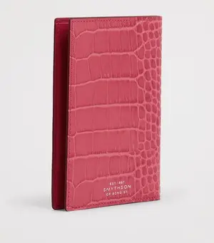 Smythson Leather Mara Passport Cover