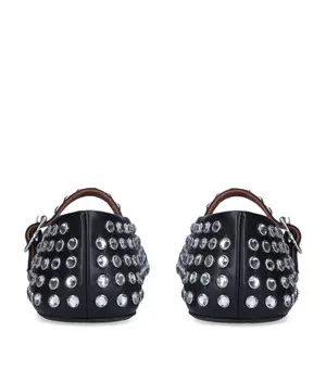 Alaïa Crystal-embellished Ballerina Flats - Black