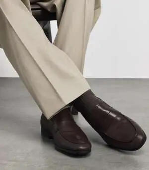 TOD'S Leather Gomma Leggero Loafers