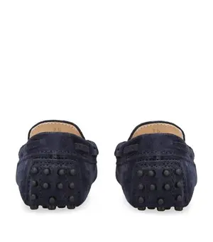 TOD'S Suede Gommino Driving Shoes - Navy