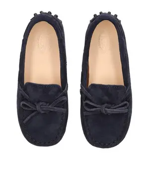 TOD'S Suede Gommino Driving Shoes - Navy
