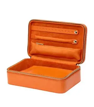 Wolf Medium Leather Maria Jewellery Case