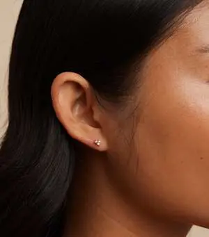 ASTRID & MIYU Plated Embellished Stud Earrings