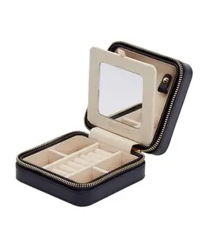 Wolf Small Leather Maria Jewellery Case