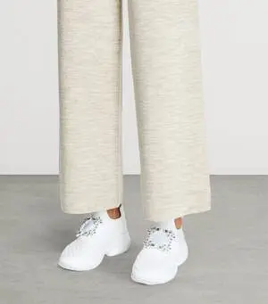ROGER VIVIER Viv' Run Strass Buckle Sneakers