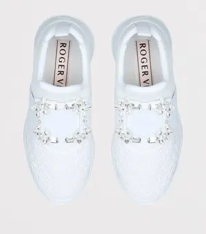 ROGER VIVIER Viv' Run Strass Buckle Sneakers