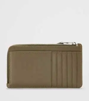 Loewe Leather Puzzle Edge Coin Card Holder - Green