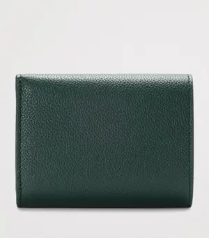 Loewe Leather Pebble Wallet - Green