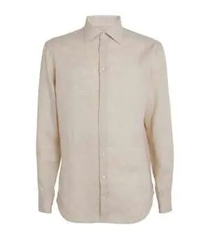 Giorgio Armani Linen Shirt Grey