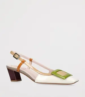 ROGER VIVIER Belle Vivier Slingback Pumps With Buckle Detail