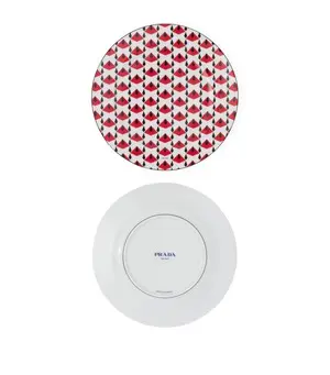 Prada Set Of 2 Porcelain Vienna Dessert Plates