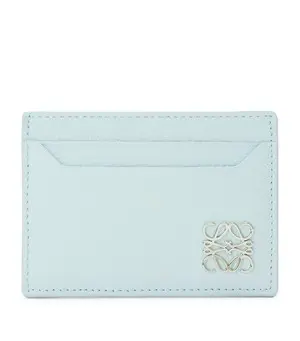 Loewe Leather Anagram Card Holder Blue