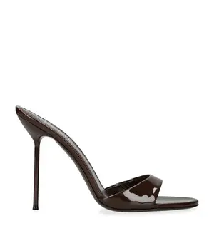 Paris Texas Patent Leather Lidia Mules 105 - Brown