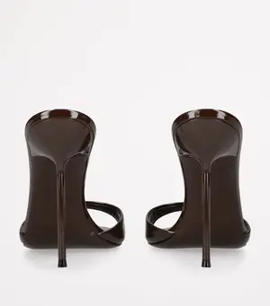 Paris Texas Patent Leather Lidia Mules 105 - Brown