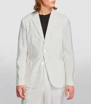 Giorgio Armani Silk-blend Single-breasted Blazer