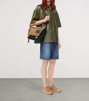 Loewe Leather Short-sleeve Shirt