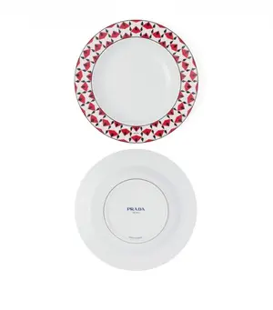Prada Set Of 2 Porcelain Vienna Soup Plates