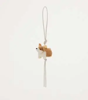 Loewe Felt Corgi Charm