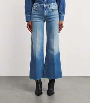 MOTHER The Roller Fray Wide-leg Jeans