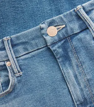MOTHER The Roller Fray Wide-leg Jeans