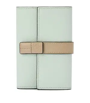 Loewe Small Calfskin Vertical Wallet Blue
