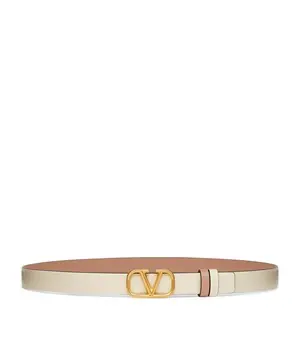 Valentino Garavani Valentino Garavani Reversible Vlogo Signature Belt Ivory