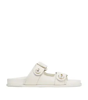 JIMMY CHOO Fayence Leather Sandals