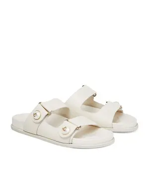 JIMMY CHOO Fayence Leather Sandals
