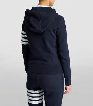 Thom Browne 4-bar Zip-up Hoodie