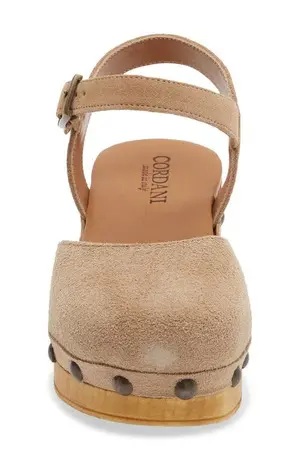 Cordani Winston Ankle Strap Platform Clog - Biscotto