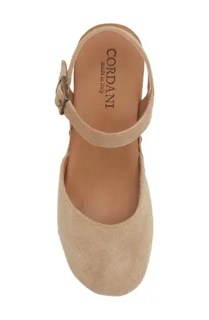 Cordani Winston Ankle Strap Platform Clog - Biscotto