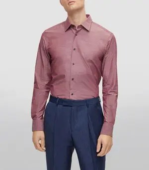 BOSS Organic Cotton Shirt - Red