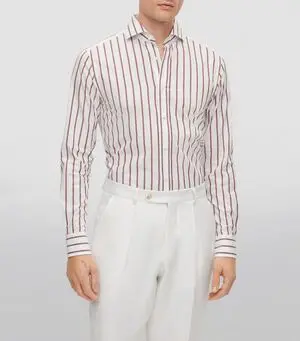 BOSS Cotton Striped Shirt