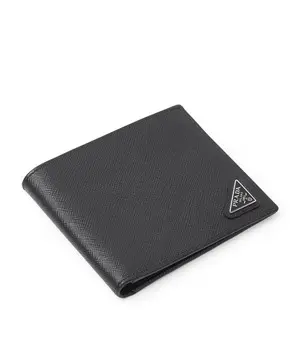 Prada Saffiano Leather Wallet - Black