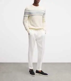 BOSS Linen Tailored Trousers