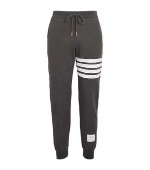 Thom Browne Four-stripe Sweatpants - Grey