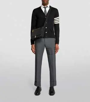 Thom Browne Merino Wool 4-bar Cardigan