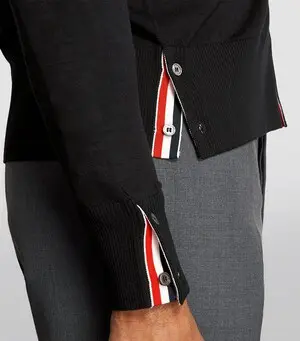 Thom Browne Merino Wool 4-bar Cardigan