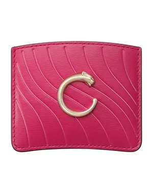 Cartier Panthère De Simple Card Holder Burgundy