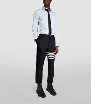 Thom Browne Wool 4-bar Trousers - Navy