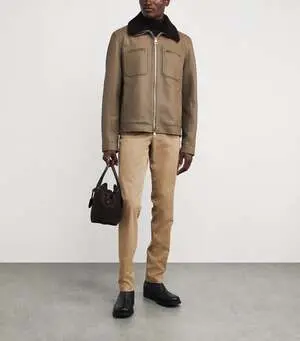 Canali Stretch-cotton Chinos - Beige