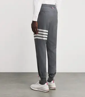 Thom Browne Wool 4-bar Trousers - Grey