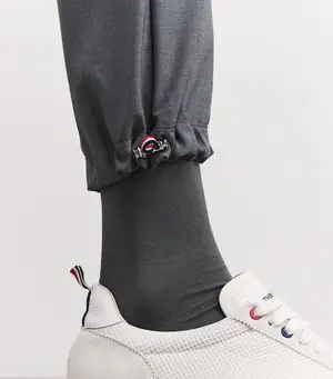 Thom Browne Wool 4-bar Trousers - Grey