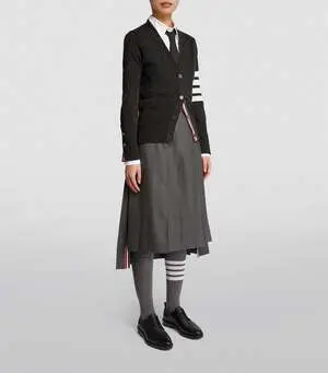 Thom Browne Pleated Midi Skirt
