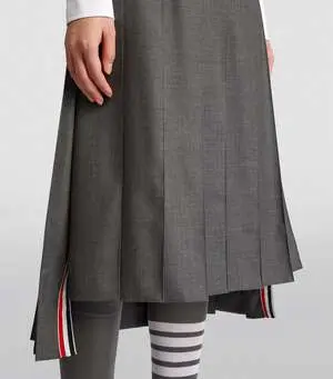 Thom Browne Pleated Midi Skirt
