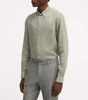 BOSS Linen Shirt - Green