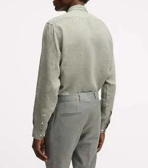 BOSS Linen Shirt - Green